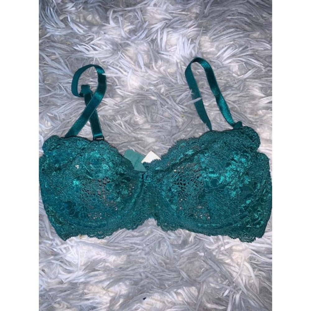 Victoria's Secret Lace Emerald Green Bra - Gem